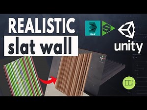 🌳 Wooden SLAT WALL Super REALISTIC UNITY - How To Make It