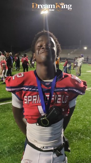 Springfield Comets #12 QB Mack Frazier post game interview after 22-0 win over Ribault Colts for the 2025 DCPS Middle School Football City Championship | Dreamkingfilmz