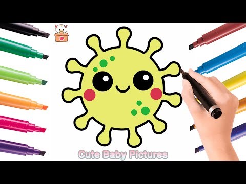 How to Draw a Cute Microbe