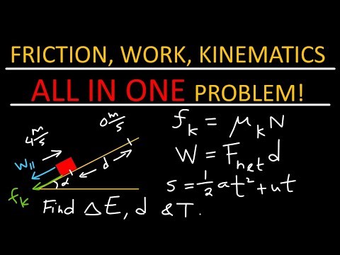 Work-Energy Theorem and Friction - Physics