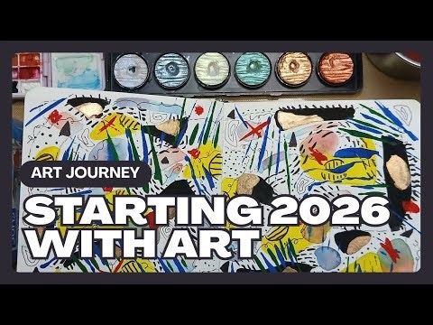 Starting 2026 with Art 🎨 Watercolor Abstract Timelapse & Monologue