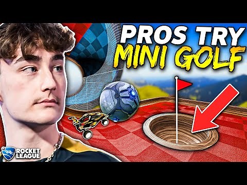 Pros Try Rocket League MINIGOLF