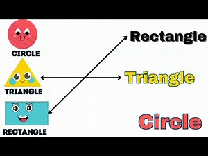 Math worksheet |Shapes Name | match the shapes with their name | circle square triangle |learn shape