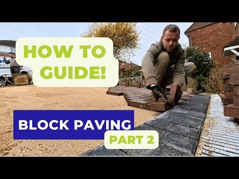 How to lay a block paving driveway PART 2