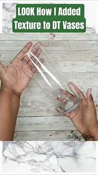 🔥Grab these Glass Vases from DT For a Stylish Textured Look! #dollartreediy #shesocraftdee #shorts