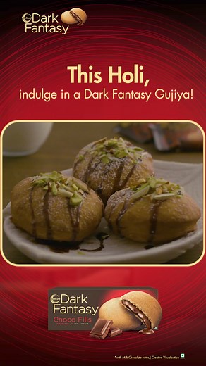 2.1M views · 7.7K reactions | Here’s a twist on a tradition! Add a choco Fantasy to Holi with this delicious recipe! Give it a try and live your fantasy! ♥️ #Holi #SunfeastDarkFantasy #DarkFantasyChocofills #FantasyFeature #Fantasy #Sweets #Desserts #Cookies #Choco #SweetCravings #SweetTooth #HarDilKiFantasy | Sunfeast Dark Fantasy | Facebook
