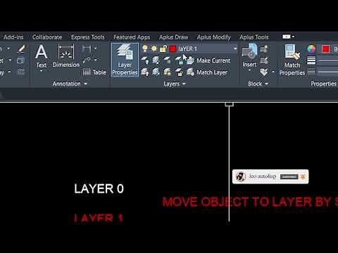 how to move object to layer in autocad