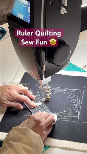 Straight Line Ruler Quilting