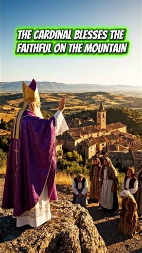 🌟 The Cardinal Blesses The Faithful On The Mountain | Sacred Moment Of Faith 🌟