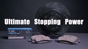 R1 Concepts Front Brakes and Rotors Kit |Front Brake Pads| Brake Rotors and Pads| Ceramic Brake Pads and Rotors |fits 2016-2019 Mini Cooper, 2016-2019 Mini Cooper Clubman