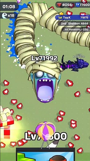 Snake Clash VIP Best Gameplay 1065 #snakeclash #games #viralshorts