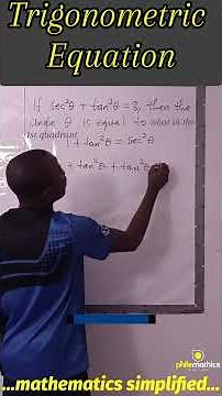 Solving Trigonometric Equation using Trigonometric identities