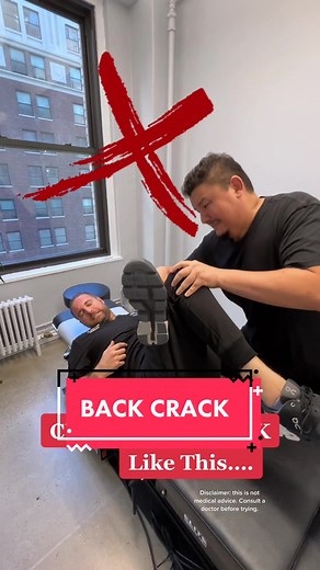 How to ACTUALLY crack your back the right way 👍🏼 Try this back stretch to crack your back in seconds OR feel a nice stretch relief #backpainrelief #backpain #GetAdjustedNow #NYCchiro #LearnOnTikTok #crackyourback #backcrack Here’s how to crack your back alone at home: 1. Sit down & bend one leg 2. Use opposite arm place on outer part of leg 3. Push on knee area with elbow 4. Repeat 3x and feel a deep back stretch Let me know what other pain relief videos you will like to see next!!