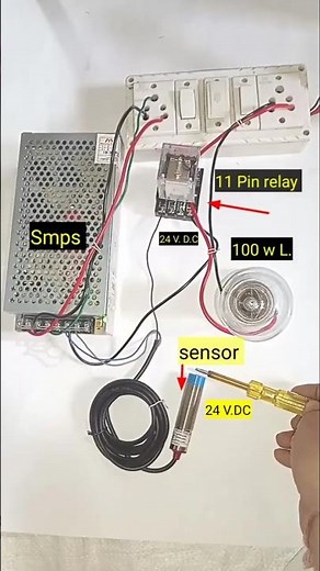 11 pin relay connection mk3pi- 1 with inductive sensor #electrical #relay #electrician