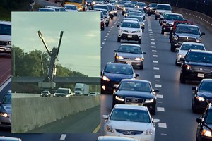I-66 drivers find inspiration in the outstretched arms of ‘Steve the Crane’ - WTOP News