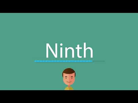 Ninth pronunciation