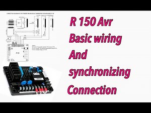 R150 AVR Basic wiring and synchronizing connection benzblogs