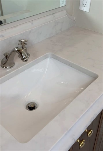 Elegant Custom Bathroom Remodel with Marble Countertops