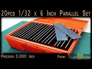 20pcs 1/32 x 6 Inch Parallel Set from banggood [unboxing, review, first test] Precision 0.0001 Inch