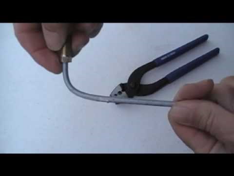 HOW TO USE BUY NEW BRAKE LINE TUBING BENDER BENDING FORMING PLIERS BEND WITHOUT KINKING VIDEO