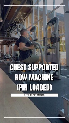 Chest Supported Row Machine Pin Loaded