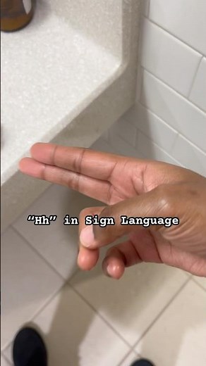 How to Sign the letter H in Sign Language ASL #signwithme #signlanguage #asl #contentcreator #black