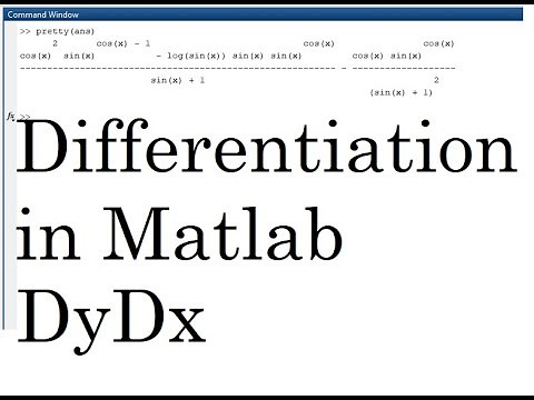 Matlab Tutorial Part 16: How to do Differentiation | Integration in matlab