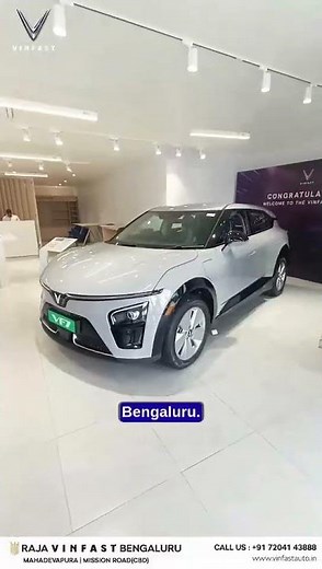 Step into the future of driving. Step into Raja VinFast Bengaluru. Call: +91 72041 43888 #evcar