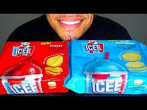 ICEE COOKIES SLUSHIES BLUE RED MAKER MACHINE FUN FACTORY EATING SHOW NO TALKING CRUNCHY
