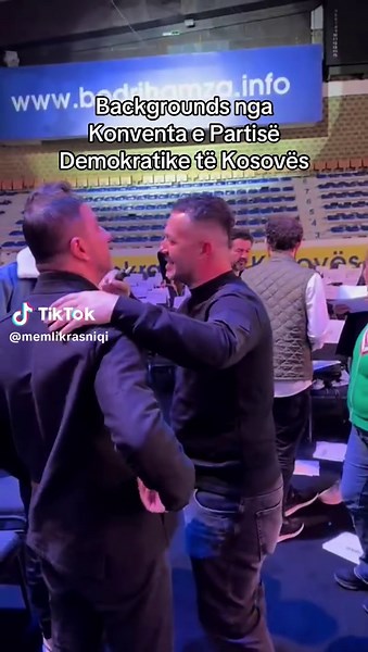 Behind-the-scenes nga Konventa e PDK-s 👍🏻 ##pdk##partiademokratike##partiademokratikeekosoves##guesstheplayer##kosova##memlikrasniqi##bedrihamza##mamire