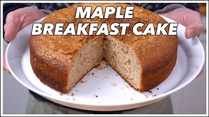 ↓↓↓↓ RECIPE ↓↓↓↓↓↓ Today we delve into a little culinary history from the maple sugar shacks of Ontario. Breakfast Cake? I guess that's a thing - Even if you don't eat this cake for breakfast, it's a solid maple cake recipe. Sift together 1 ½ cups sifted pastry flour ½ cup whole wheat flour 4 teaspoons baking powder 1 teaspoon salt ¼ teaspoon cinnamon 1/8 teaspoon nutmeg Combine 1 egg, beaten ⅔ cup maple syrup ⅔ cup milk 1 ½ teaspoons melted butter Add to dry ingredients. Turn into a greased 9-i