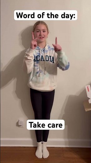 How to sign ‘take care’ #communicationmethod #asl