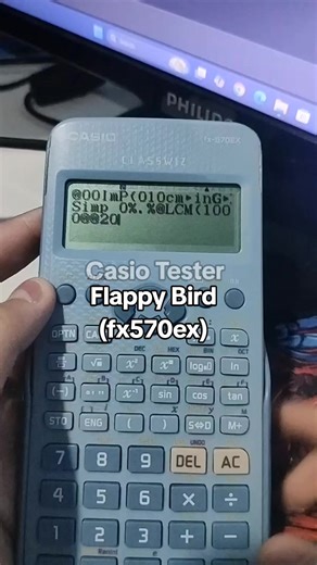 Cre: @minh_casio_12312 @SPEEDROP TUTORIAL Flappy Bird on the 570ex but i failed to inject score :3 #hacking #fyp #fypage #casio #abcxyz