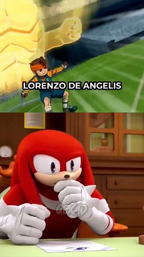 Gerardo D'Andrea | Knuckles giudica i doppiatori di Mark Evans #inazuma #inazumaeleven #markevans | Instagram