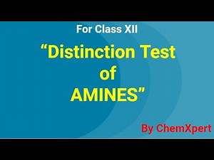 Distinction Test of AMINES | Class 12 | Chemistry | CBSE |NCERT