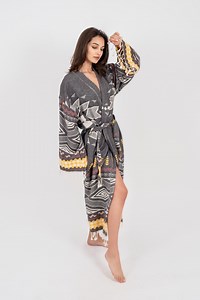 Unisex Turkish Cotton Kimono Robe – Lightweight Bath & Beachwear - Etsy