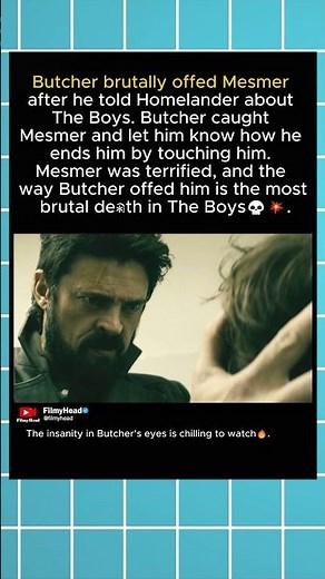 In The Boys S1 (2019), Butcher vs Mesmer is Chilling to Watch💀.