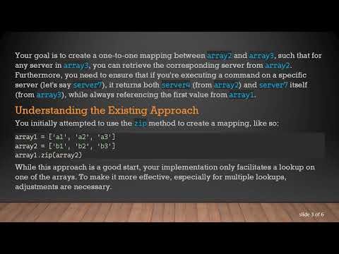 Solving One-to-One Mapping in Ruby