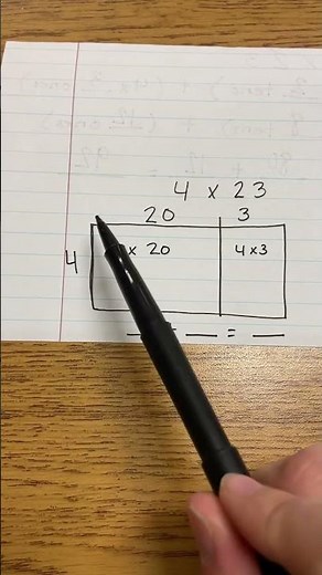 Area model multiplication