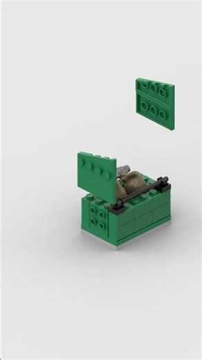 Trash Container Build – A Gritty Detail for Urban Scenes #lego #legomoc #moc #legocity #legoscene