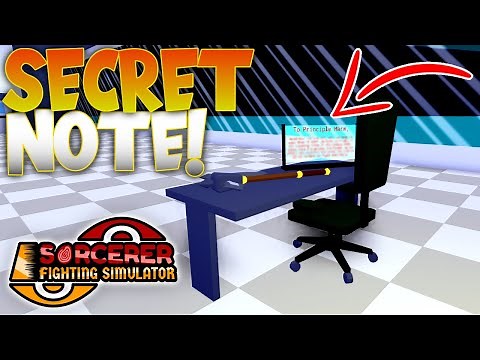 NEW SECRET MESSAGE & NEW SKIN! Sorcerer Fighting Simulator Roblox