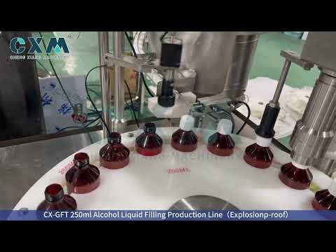 Explosion-Proof Alcohol Liquid Filling Production Line | Automatic Bottle Filling System