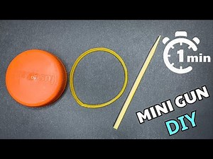 How To Make Gun With Bottle Cap and Rubber Band / Make Mini Gun at Home / DIY Shooter Idea
