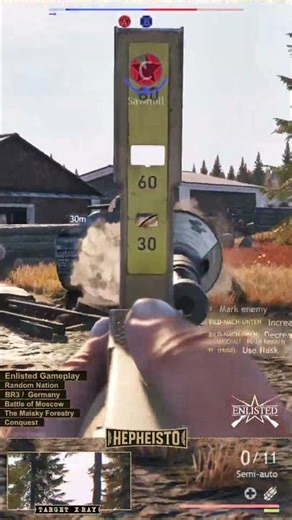 Paratrooper Destroys T-34E STZ with Panzerfaust 60! #enlisted #shorts