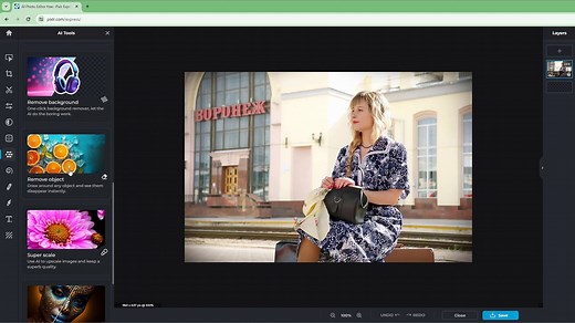 Pixlr X Section 37 Remove Object