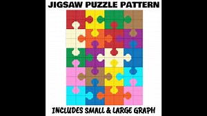 Jigsaw Puzzle Pattern C2C & Tapestry Crochet Pattern & Chart Magic Yarn Pixels