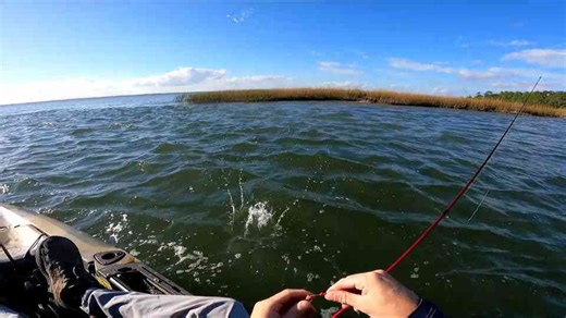 Double Hook-Up! Two Fish on One Line While Kayak Fishing