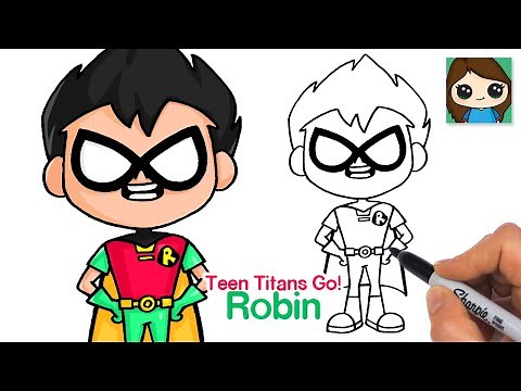 How to Draw Robin | Teen Titans Go! (New)