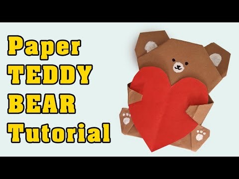how to make an origami teddy bear | diy teddy bear origami
