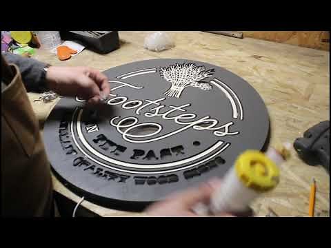 How to make a backlit laser cut lit sign with led lights
